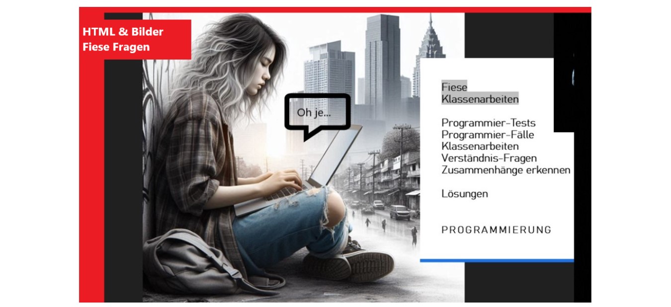 HTML lernen - Wie ist ein Bild-Code aufgebaut - Verständnis-Fragen ...